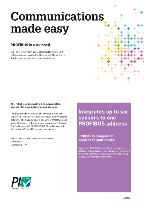 Signet 0486 Profibus Concentrator - Increase your flexibility（ジョージ ...