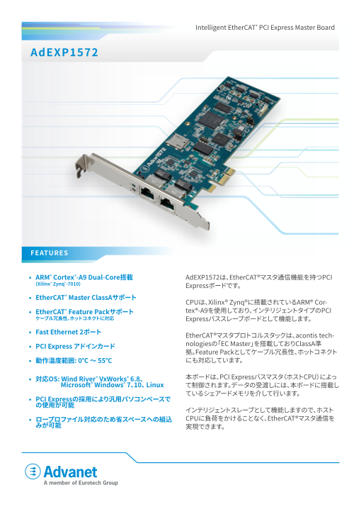 ロープロファイルPCIバス ARCNETボード | Adpci1552A（株式会社アドバネット）のカタログ無料ダウンロード｜製造業向けカタログ ...