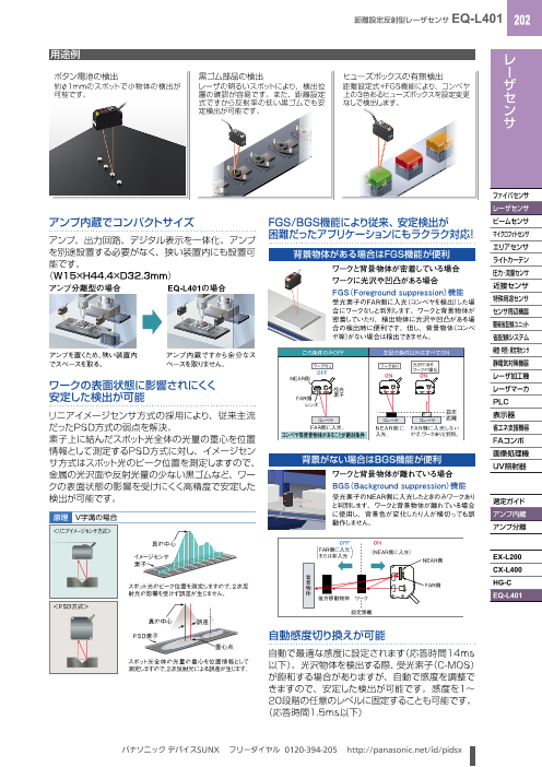49％割引【売れ筋】 パナソニック 4個 SUNX EQ-L401-P アンプ内蔵反射型レーザセンサ まとめ売り その他-OTA.ON.ARENA.NE.JP