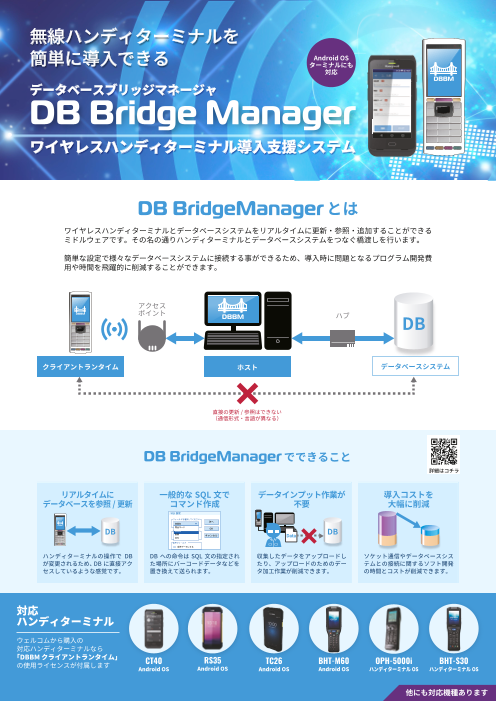 DB Bridge Manager™＜DBブリッジマネージャ＞（ウェルコムデザイン株式会社）のカタログ無料ダウンロード | Apérza Catalog（アペルザカタログ） | ものづくり産業 ...