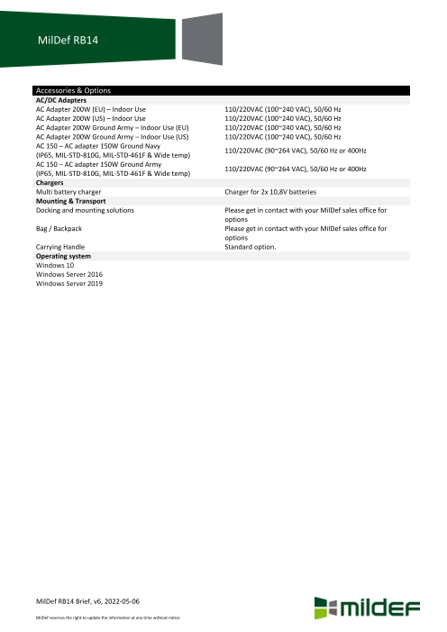 MilDef社 動作温度-20℃対応の17' サーバークラス堅牢ノートPC RB14（株式会社ナセル）のカタログ無料ダウンロード ...